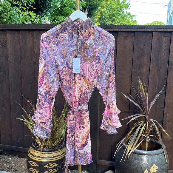 Misa Los Angeles | Dresses | Misa Los Angeles Saint Paisley Mini Dress ...